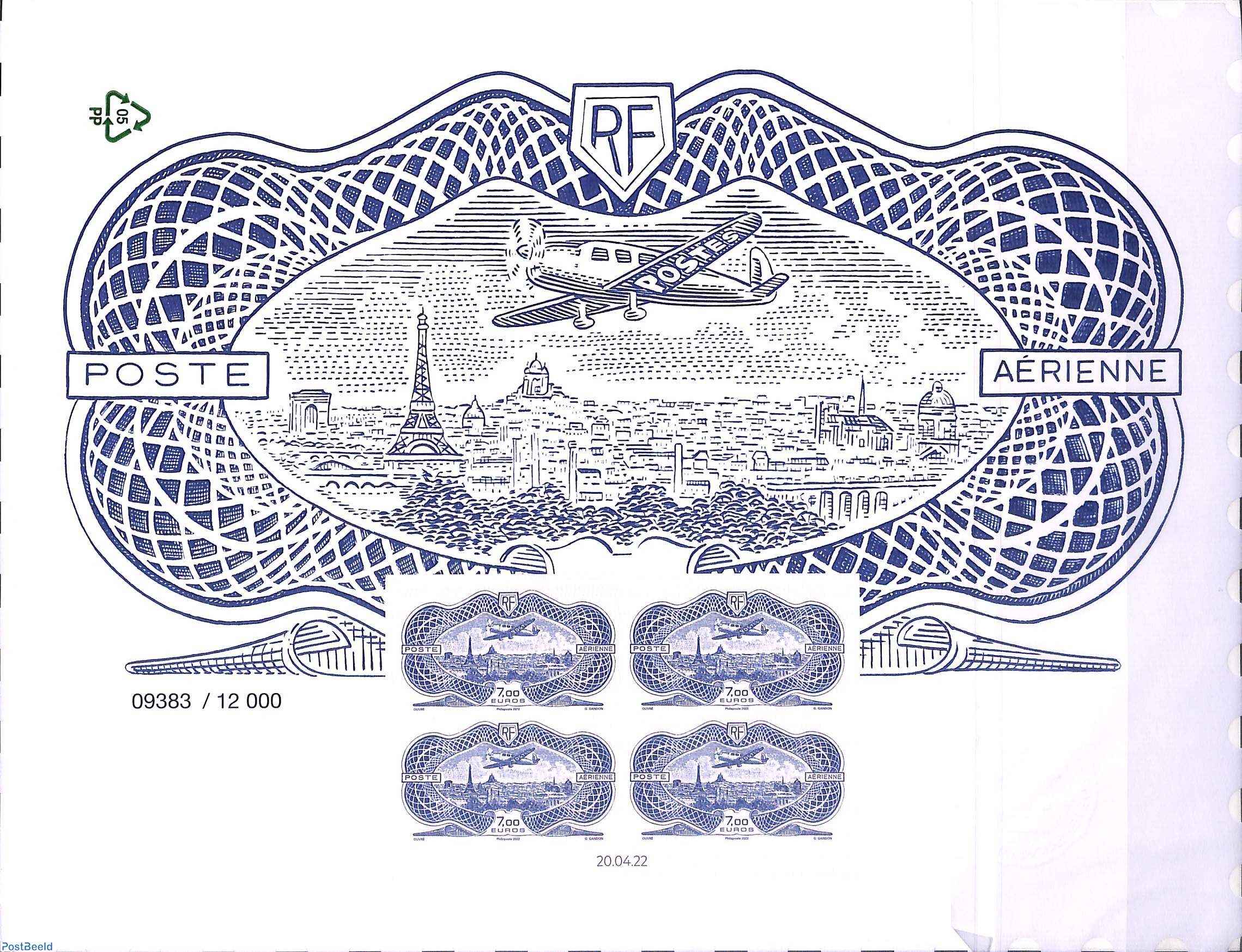 Briefmarke 2022, Frankreich Philatelic Bureau m/s, 2022 - Briefmarken ...